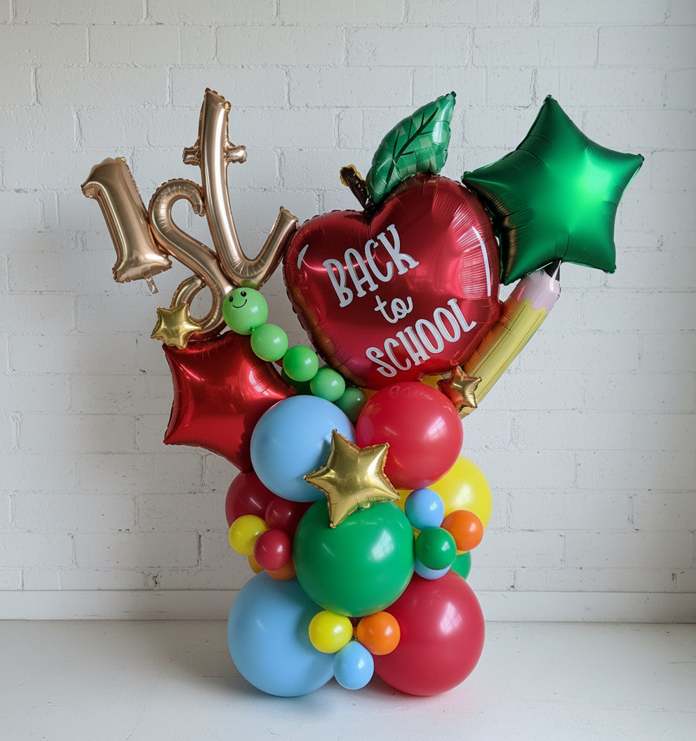 Back to School Mini Magic Column – 99 Haus Balloons